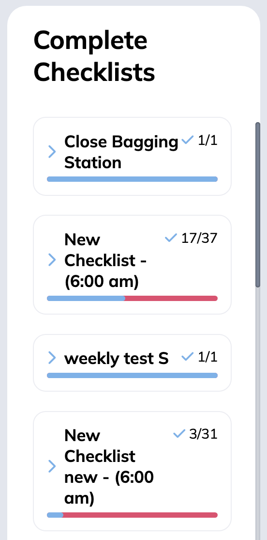 Checklist